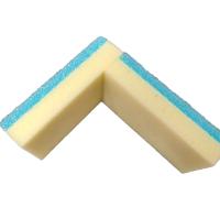 China Temperature Sensitive Color Changing Kitchen Sponge Mixed Material Scrubber for sale