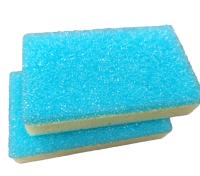 China Temperature Sensitive Color Changing Kitchen Sponge Mixed Material Scrubber for sale