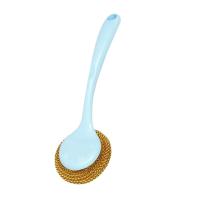 China Stainless Steel With Plastic Handle For Pots Pans Grill Kitchen Cleaning for sale