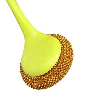 China Stainless Steel With Plastic Handle For Pots Pans Grill Kitchen Cleaning for sale
