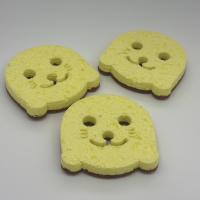 China Dual-Sided Composite Sponge With Sisal Scouring Pad And Cellulose For Kitchen for sale