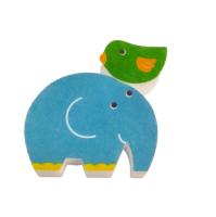 China Custom Animal Print Nano Magic Sponges Soft Scrubber For Household Cleaning for sale