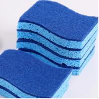 China Custom Blue 11x7x2cm All-Season Cellulose Sponge Scourer with OEM&ODM Available for sale
