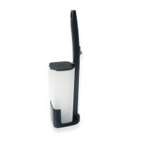 China Black Disposable Toilet Brush with Replacement Heads for Efficient Cleaning for sale