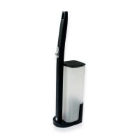 China Black Disposable Toilet Brush with Replacement Heads for Efficient Cleaning for sale