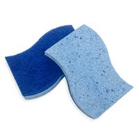China Biodegradable High Absorbency Wood Pulp Kitchen Sponge Gentle On Surfaces for sale