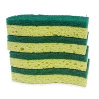 China Biodegradable High Absorbency Wood Pulp Kitchen Sponge Gentle On Surfaces for sale