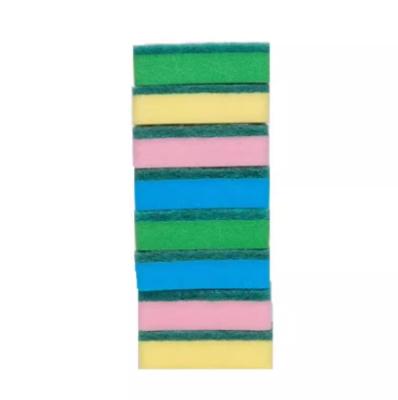 China Dual-Sided Non-Scratch Eco-Friendly Kitchen Sponge and Dish Scrubber for Heavy-Duty Cleaning for sale