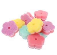 China Flower-Shaped Dish Sponge – Non-Scratch Dual-Side Cleaning Sponge for Kitchen & Dishes for sale