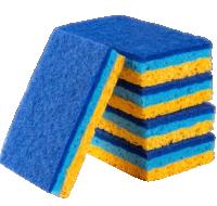 China 3-in-1 Triple-Layer Kitchen Sponge – Non-Scratch Cellulose Sponge Scourer with Highly Absorbent Foam for Dish Cleaning for sale