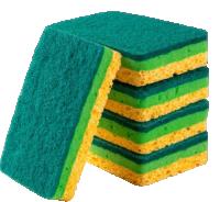 China 3-in-1 Triple-Layer Kitchen Sponge – Non-Scratch Cellulose Sponge Scourer with Highly Absorbent Foam for Dish Cleaning for sale