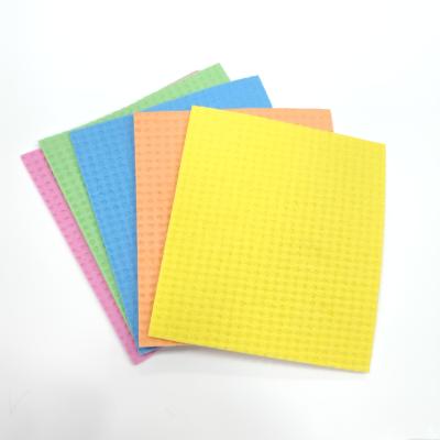 China Biodegradable and Compostable Cellulose Sponge Cloth - Highly Absorbent Kitchen Cleaning Scourer for sale