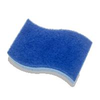 China 2-in-1 Wood Pulp Sponge & Scourer: Soft, Absorbent & Tough for Eco Cleaning. for sale