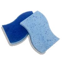 China 2-in-1 Wood Pulp Sponge & Scourer: Soft, Absorbent & Tough for Eco Cleaning. for sale