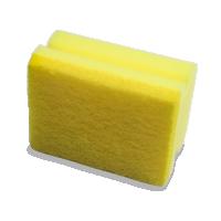 China Dual-Sided Scourer Sponge: Soft Absorbent Side & Tough Non-Scratch Scour Pad. for sale