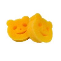 China Temperature-Sensitive Bear Sponge: Changes Color in Warm Water for Fun Cleaning. for sale