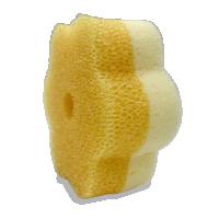China Flower-Shaped Thermal Sponge: Warm-Activated Texture, Color-Stable & Soft for Cleaning. for sale