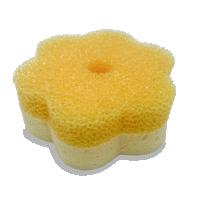 China Flower-Shaped Thermal Sponge: Warm-Activated Texture, Color-Stable & Soft for Cleaning. for sale