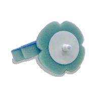 China Press On Toilet Brush Head Disposable Sponge With Instant Activating Cleaning Agents for sale