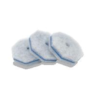 China Disposable toilet brush refills with integrated blue cleaning liquid. for sale