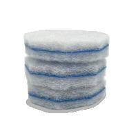 China Disposable toilet brush refills with integrated blue cleaning liquid. for sale