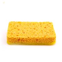 China Double-sided kitchen cleaning sponge, scratch-resistant wood pulp sponge for sale