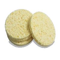 China Round Double-Sided Wood Pulp Sponge, Non-Scratch Cellulose Cleaning Pads for Kitchen Dish for sale