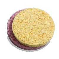 China Round Double-Sided Wood Pulp Sponge, Non-Scratch Cellulose Cleaning Pads for Kitchen Dish for sale