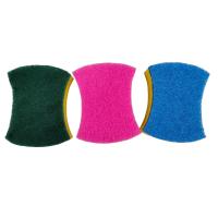China Kitchen cleaning tools, double-sided cleaning sponge, multi-color kitchen cleaner for sale