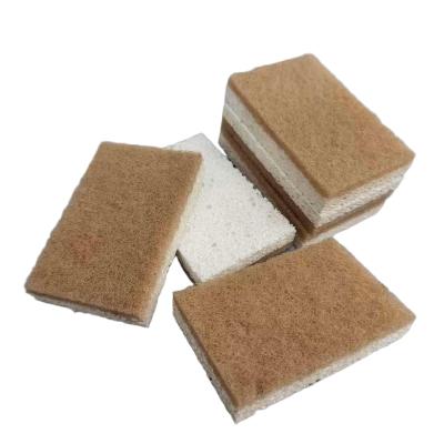 China Sisal scouring pads and composite wood pulp sponges are available in custom colors. for sale