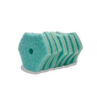 China Disposable Toilet Brush Refill Head, Pre-Loaded Cleaning Formula for Bathroom Wand for sale