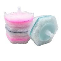 China Disposable toilet brush refills Built-in cleaning solution Customizable specifications for sale