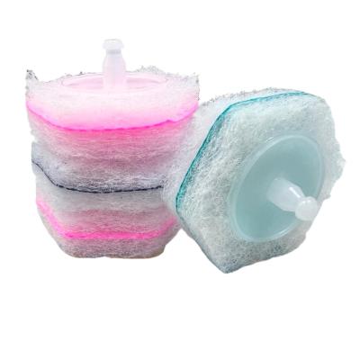 China Disposable toilet brush refills Built-in cleaning solution Customizable specifications for sale