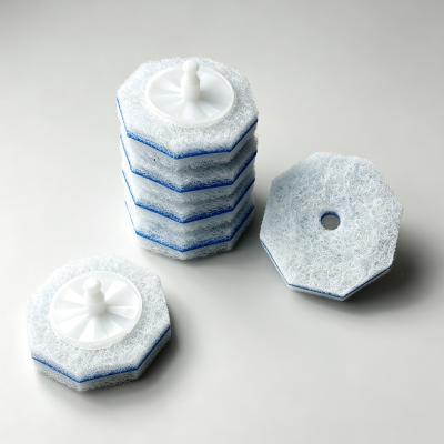 China Disposable toilet brush sponge refills Comes with cleaning solution Multiple options available for sale