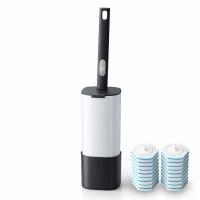 China Replaceable Brush Head, Clamp-Type No-Hands Design, Convenient Disposable Toilet Brush Set for sale