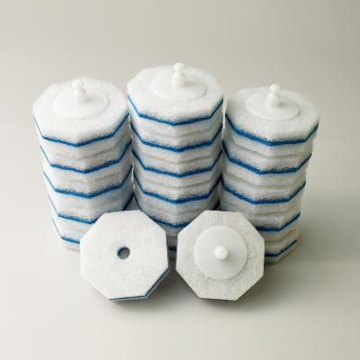 China Snap-On Disposable Toilet Brush Heads – Built-In Cleaner for Hygiene for sale