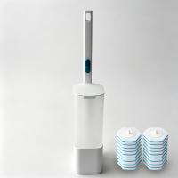 China Non-Slip, Corrosion-Resistant Handle, Pre-Loaded Cleaner, Customizable Disposable Toilet Brush Set for sale