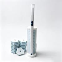 China Toilet Brush Set with Disposable Heads – Built-In Cleaner for Hygiene for sale