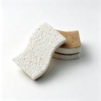 China Wood Pulp Scrubber Sponge – Soft Side for Wiping, Tough for Scouring for sale