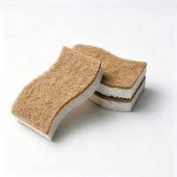 China Wood Pulp Scrubber Sponge – Soft Side for Wiping, Tough for Scouring for sale
