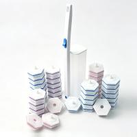 China Disposable toilet brush set for home use thorough cleaning wall-mounted for sale