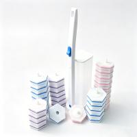 China Disposable toilet brush set for home use thorough cleaning wall-mounted for sale