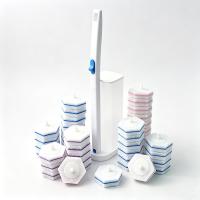 China Disposable toilet brush set for home use thorough cleaning wall-mounted for sale