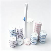 China Disposable toilet brush set for home use thorough cleaning wall-mounted for sale