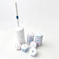 China Anti-Slip Snap-On Design, Long-Lasting Cleaning Formula – Disposable Toilet Brush Set for sale
