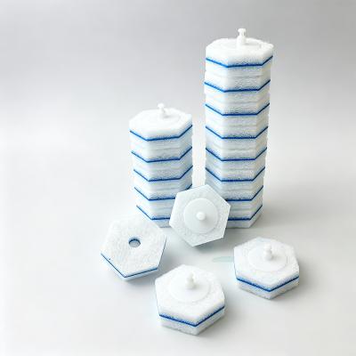 China Dual-Action Cleaning, Glaze-Safe, Touch-Free – Disposable Toilet Brush Refill Head for sale