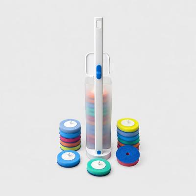 China Toilet Brush Set – Replaceable Heads with Built-In Cleaner for Hygiene for sale
