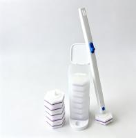 China Toilet Brush Kit Replaceable Heads With Built In Cleaner For Hygiene for sale