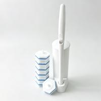 China Disposable toilet brush set with 10 replacement sponge refills High-quality craftsmanship for sale