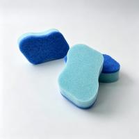 China Multi-Use Kitchen Sponge with Scrubber – Soft Foam + Scourer for Daily Dish and Cookware Cleaning for sale